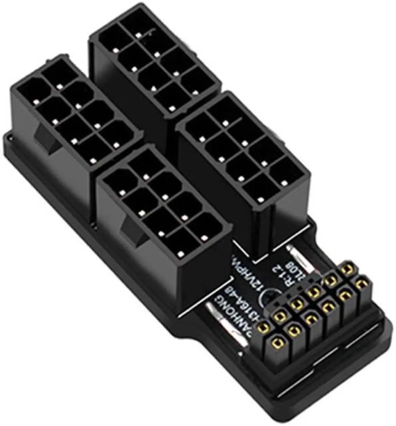 ATX3.0 4x8Pin Female to Male 12VHPWR 12+4P 180° Angled Connector Power ...