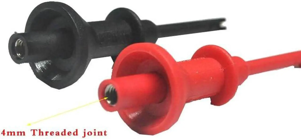 Multimeter Test Leads Cable Tips Probe Tip Hook Alligator Clips 4MM ...