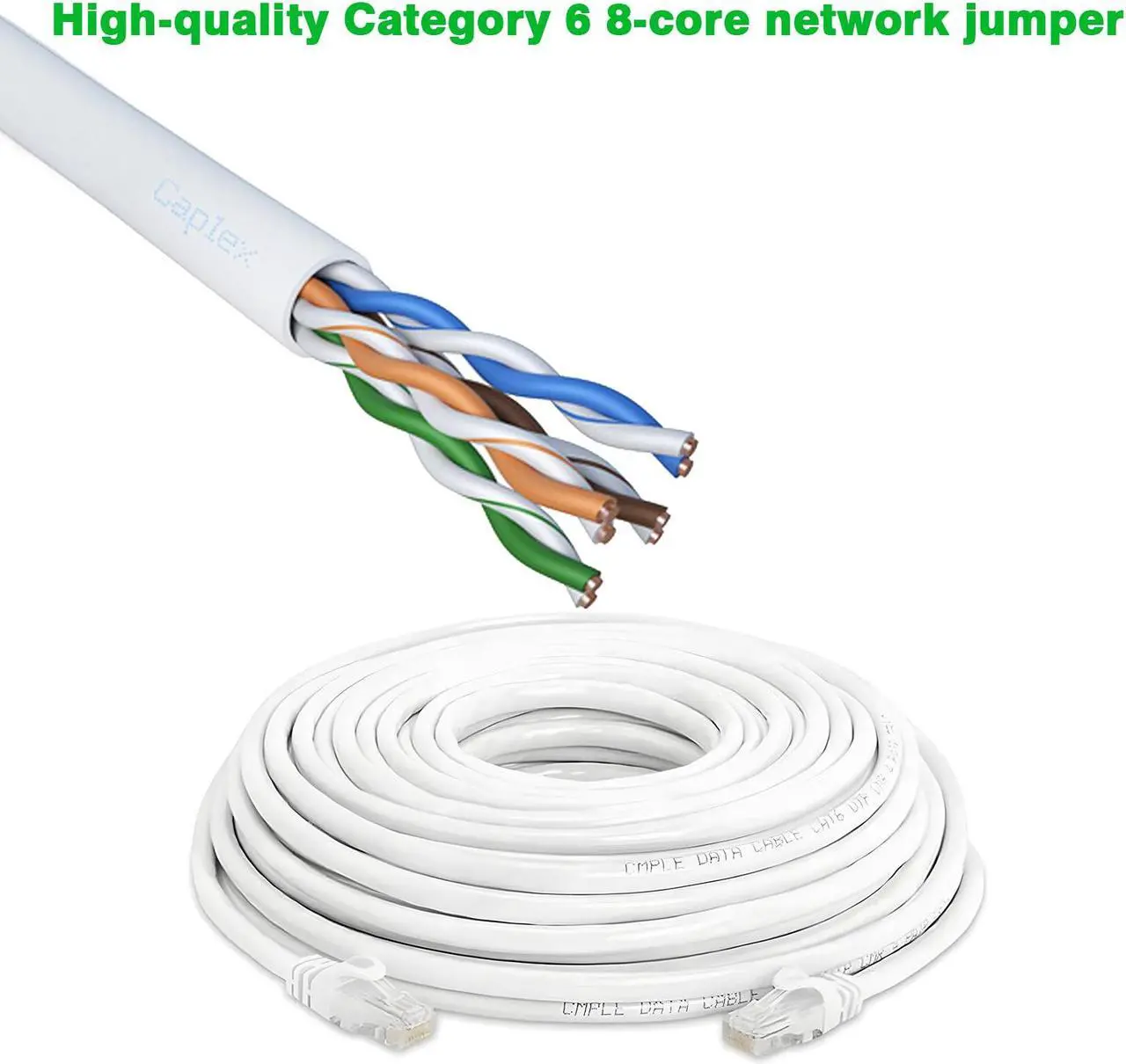 UltraPoE Cat6 Ethernet Cable 60ft 1 Pack Network Cable RJ45 cat 6 ...