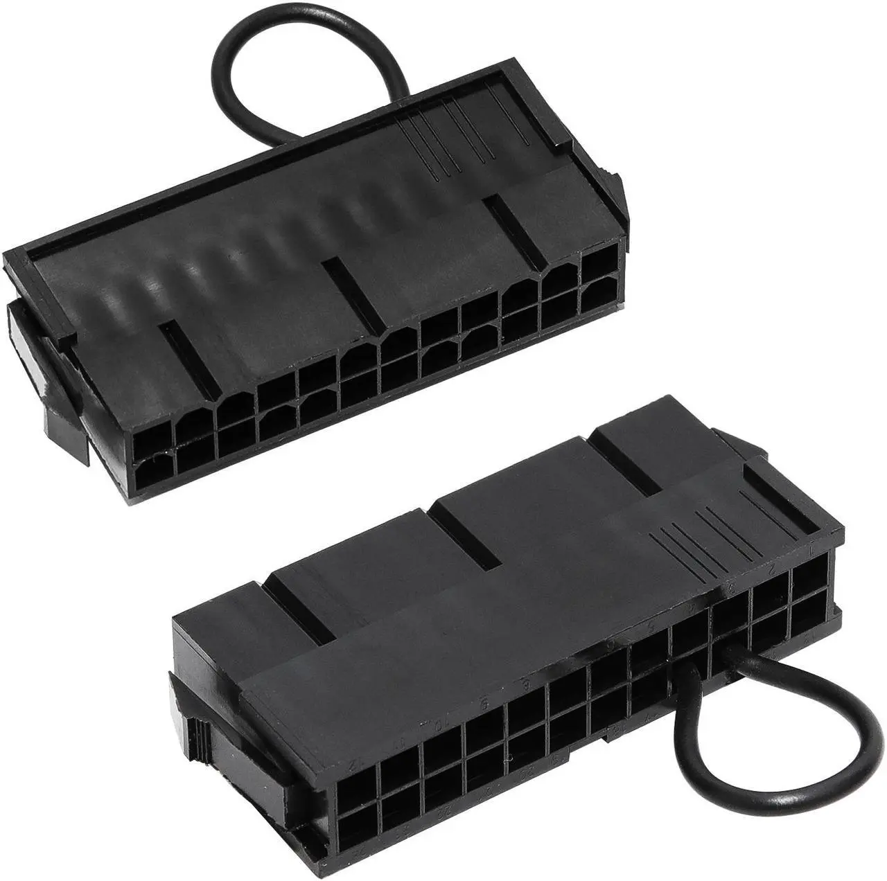 2PCS Black 24-Pin ATX PSU EPS Power Supply Jumper Bridge Tool Test ...