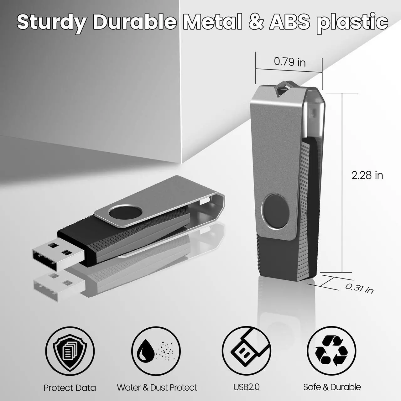 AGECASH 4GB USB Flash Drive Bulk USB Drive 50 Pack, FAT32 USB Thumb ...