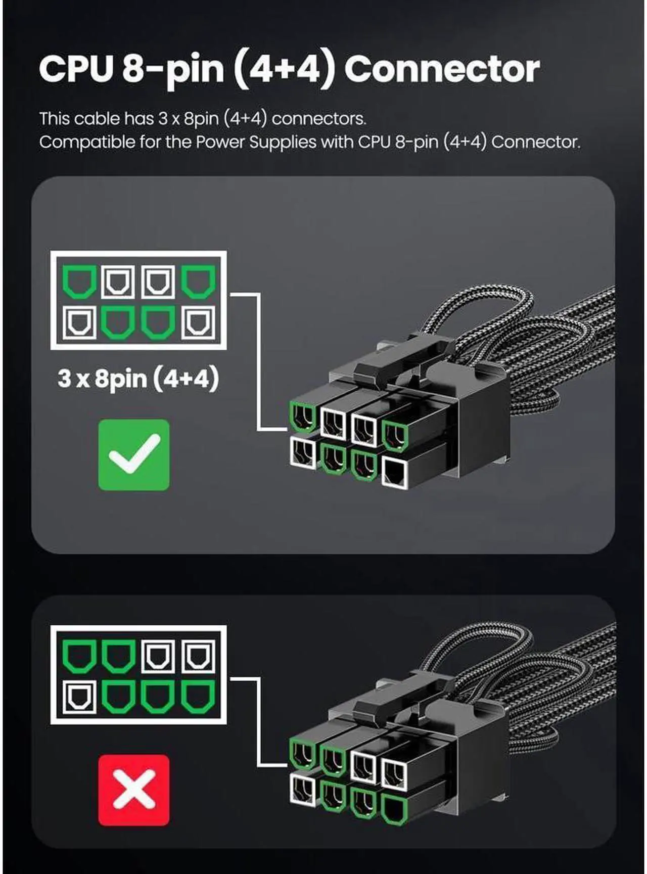 PCIe 5.0 GPU Power Cable 70cm | 16pin (12+4) 12VHPWR Connector for RTX ...