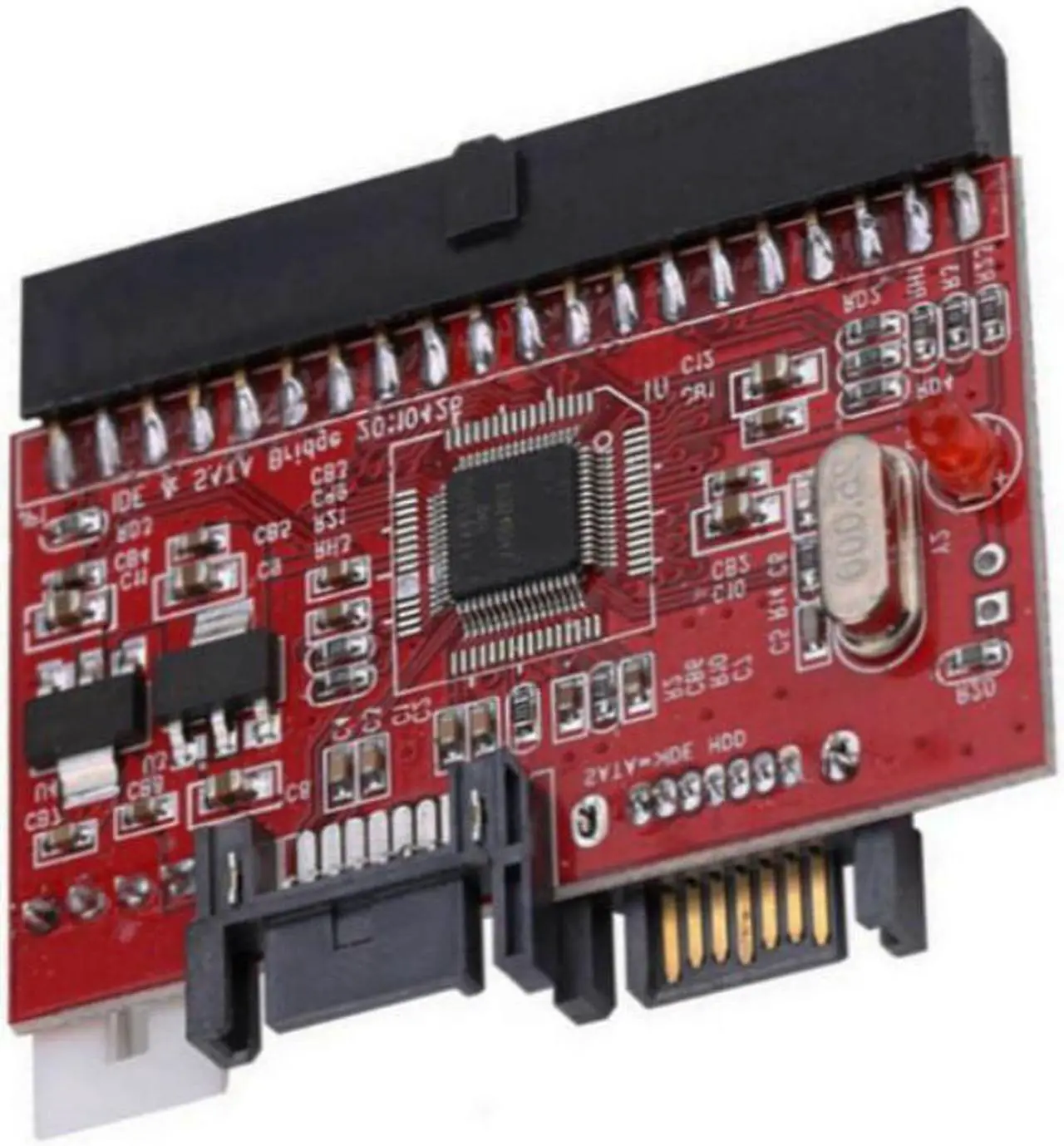 2 In 1 IDE to SATA/SATA to IDE Adapter Converter Support Serial ATA ...