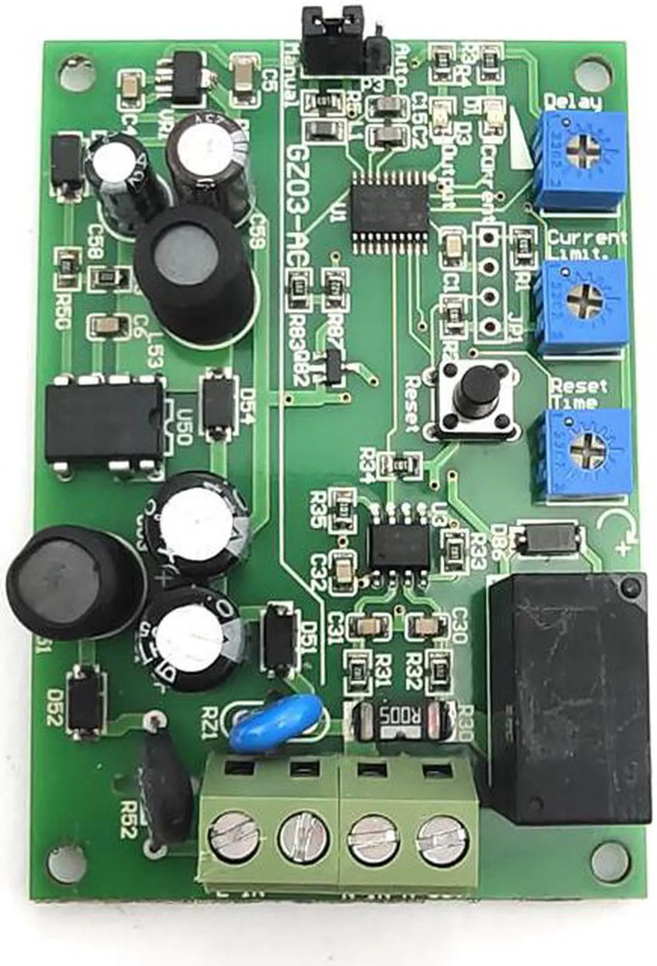 220V10A AC overcurrent protector plugging self stop protection module ...