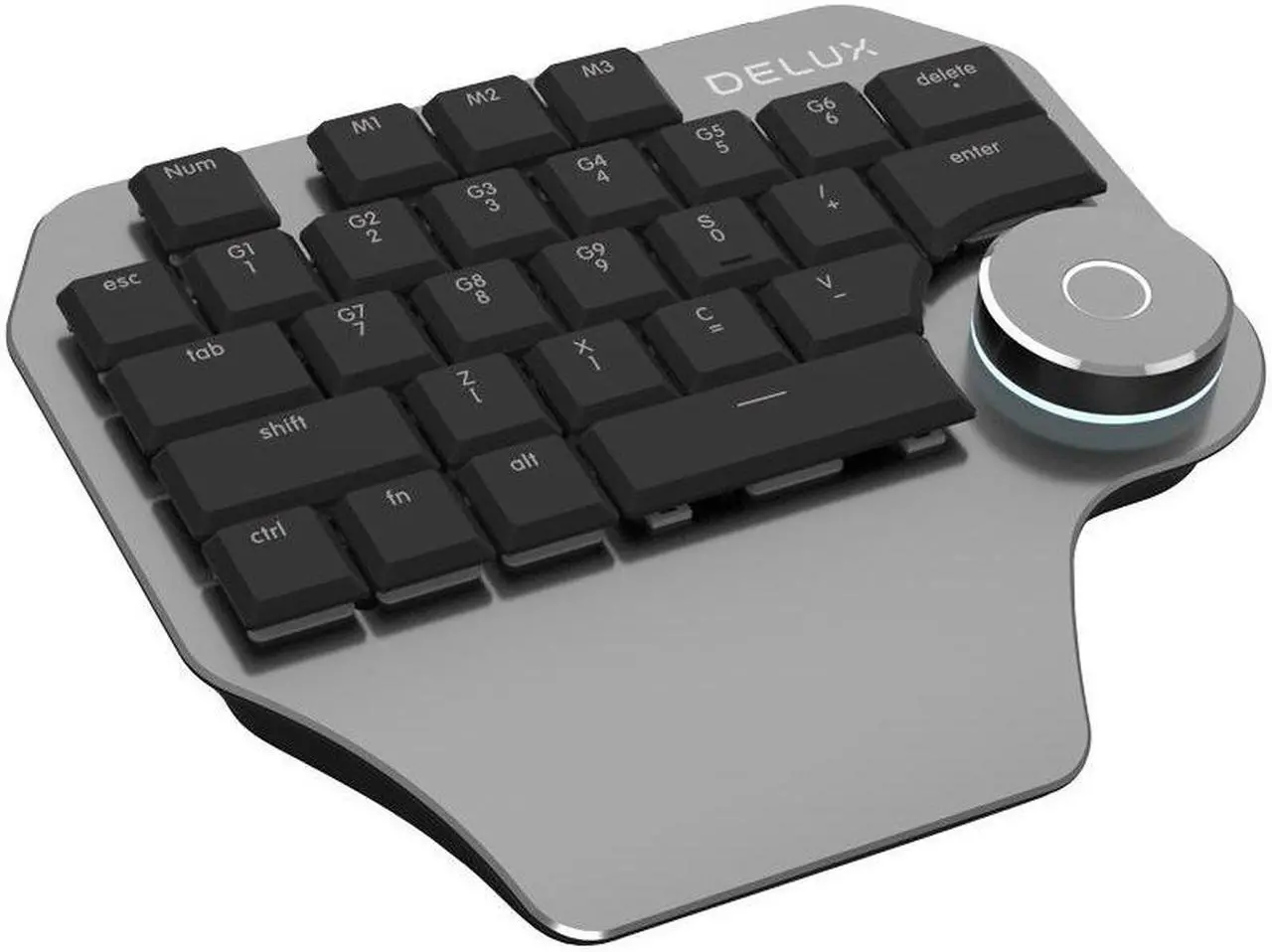 Gemdeck One Hand Gaming Keyboard RGB Backlit 29 Keys Portable Mini ...