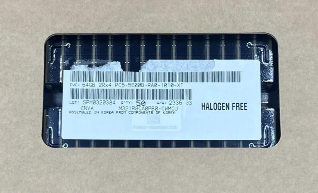 NEW M321R8GA0PB0-CWM SAMSUNG 64GB (1X64GB) 2RX4 PC5-5600B SERVER MEMORY ...