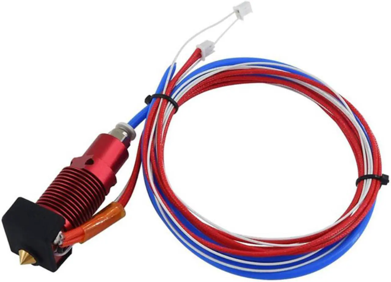 Hotend Kit 3D Printer Assembled 1.75mm Extruder Heating Block Aluminum Replacement Parts 0.4mm ...