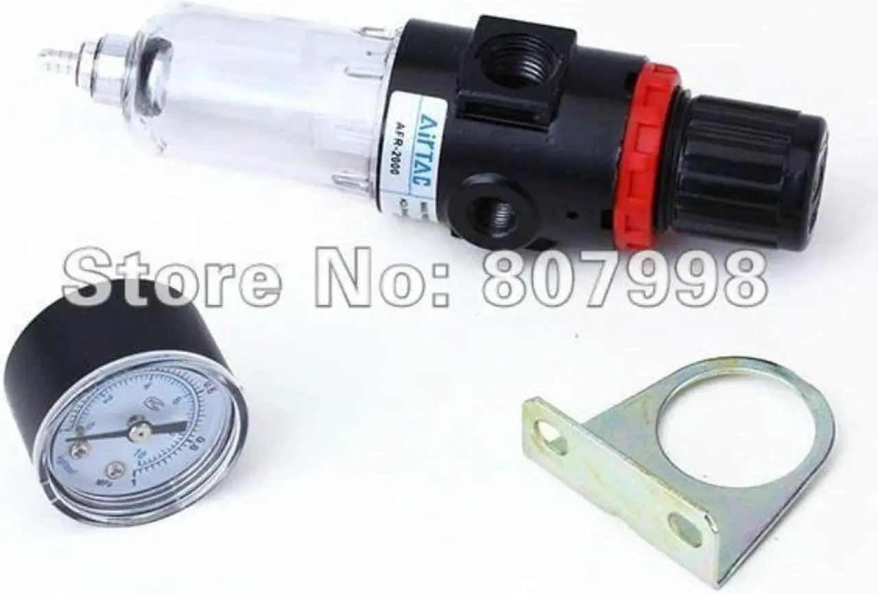 2pcs/lot,1/4'' Ports Pneumatic Air Filter Regulator Reducing Valve With ...