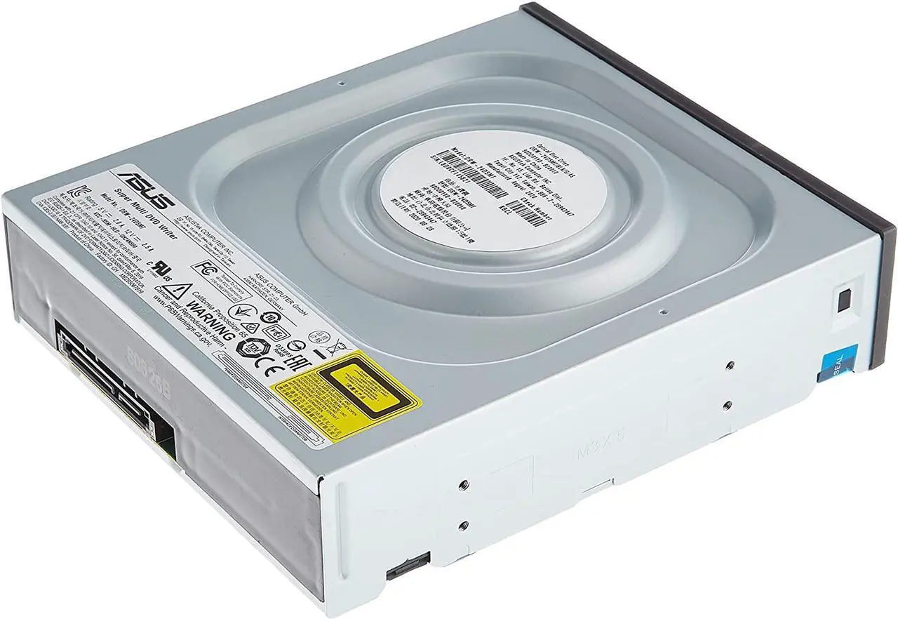 ASUS CD/DVD Burner Black SATA Model DRW-24D5MT (90DD01Y0-B20010 ...