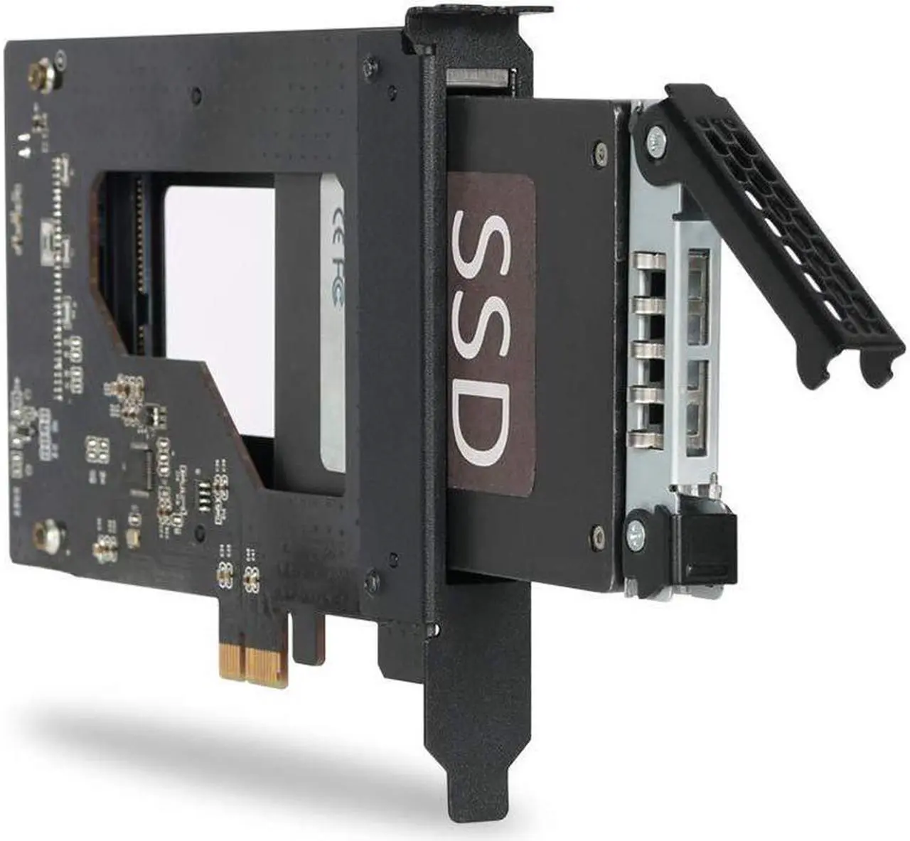ICY DOCK 2.5 inch SATA SSD Removable Hard Drive Bay Adapter for PCIe ...