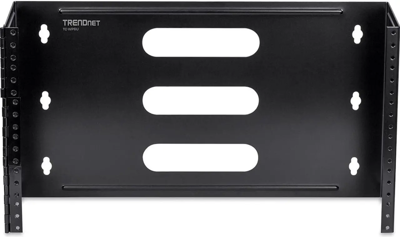 TRENDnet 6U 19-inch Hinged Wall Mount Bracket for Patch Panels and PDU ...
