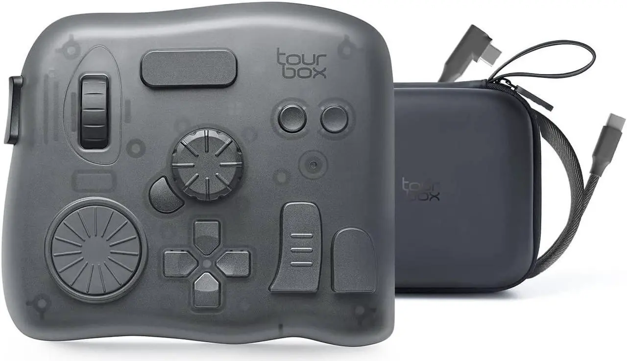 TourBox Elite (Translucent Version with Cable and Bag), Video Photo ...