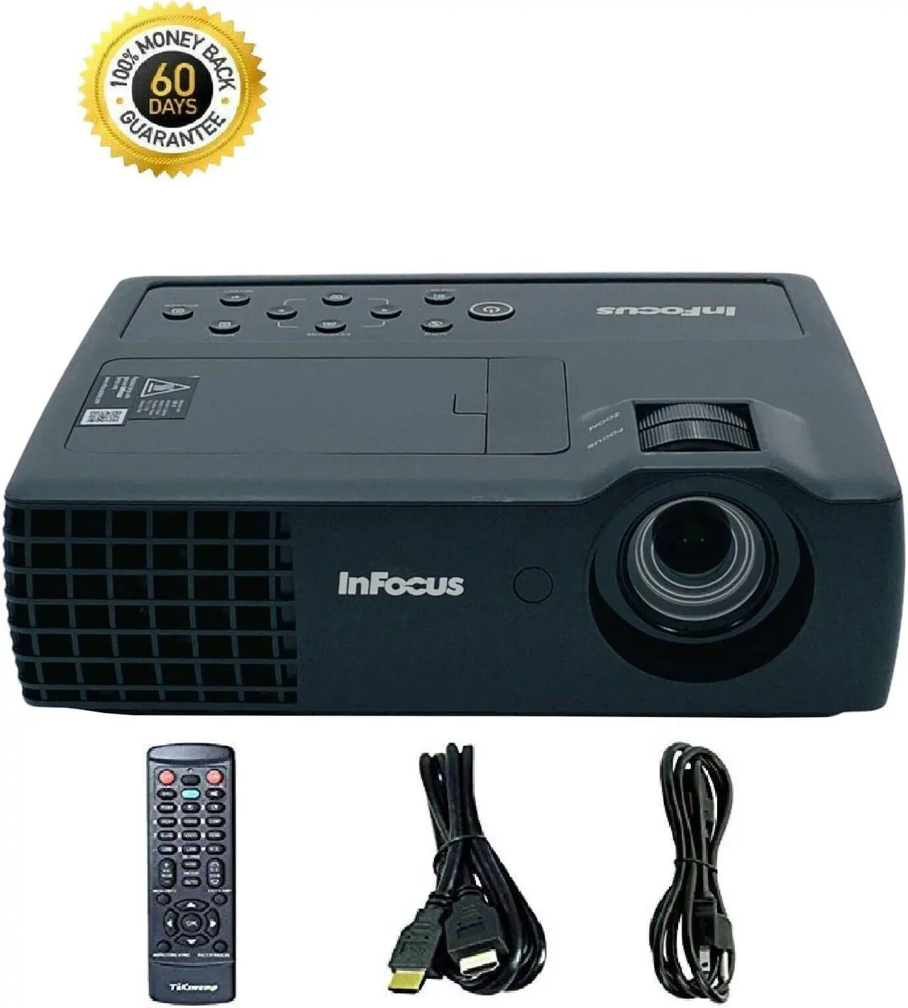 Refurbished: InFocus IN1116 High Contrast DLP Projector WXGA Portable ...