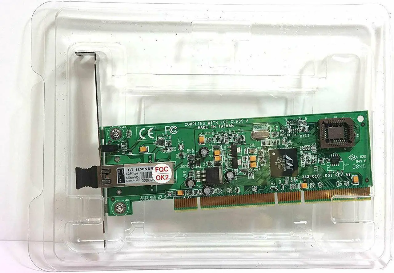 Transition Networks N-GSX-LC-01-020 Fiber PCI NIC 1000BASE-SX-LC ...