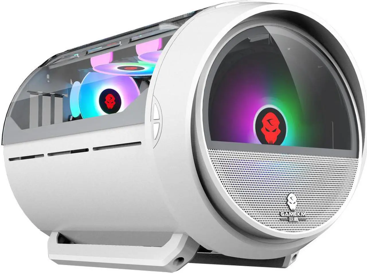 GAMEKM Mid Tower Computer Case for Desktop Gaming Case Special Shaped ...