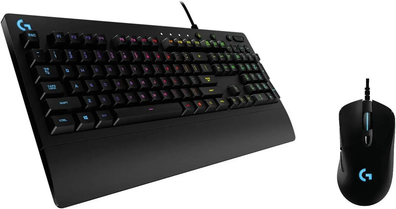 Logitech Prodigy RGB Wired Gaming Keyboard & 16,000 DPI High ...