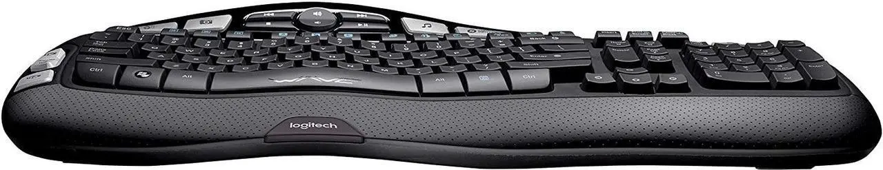 Logitech K350 Wave Wireless Keyboard - Black - Newegg.com