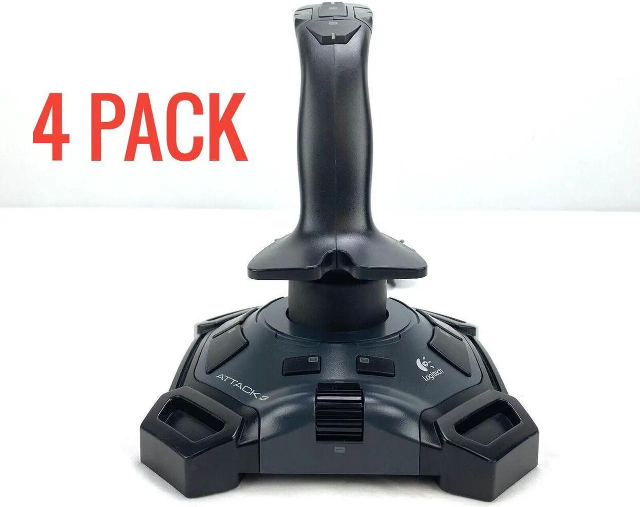 Logitech Attack 3 Joystick - 11 Programmable Buttons (4 PACK) - Newegg.com