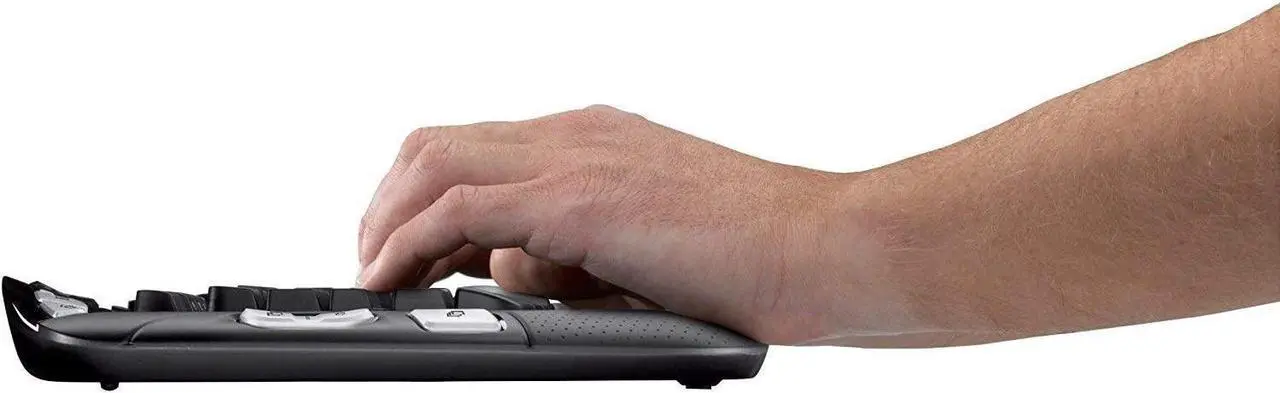 Logitech MK550 Wireless Wave Keyboard and Mouse Combo - Ergonomic Wave ...