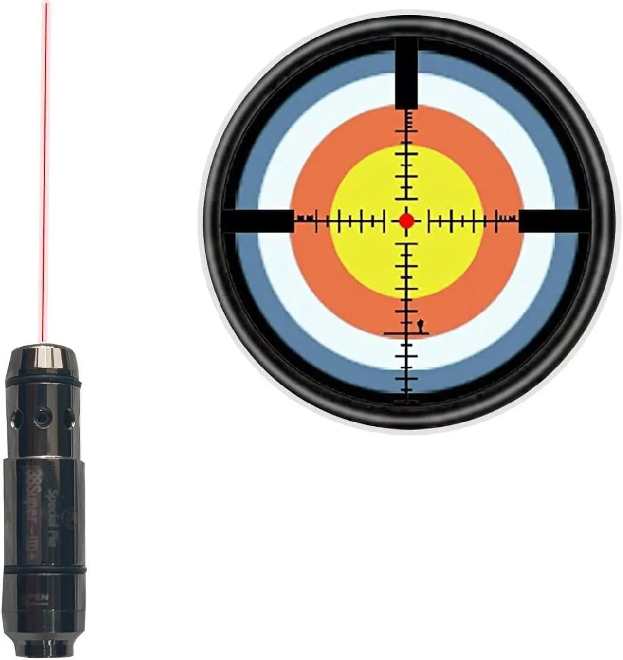 SPECIAL PIE Laser Red Dot 380ACP Laser Sensing Bullet-Cone-head, Laser ...