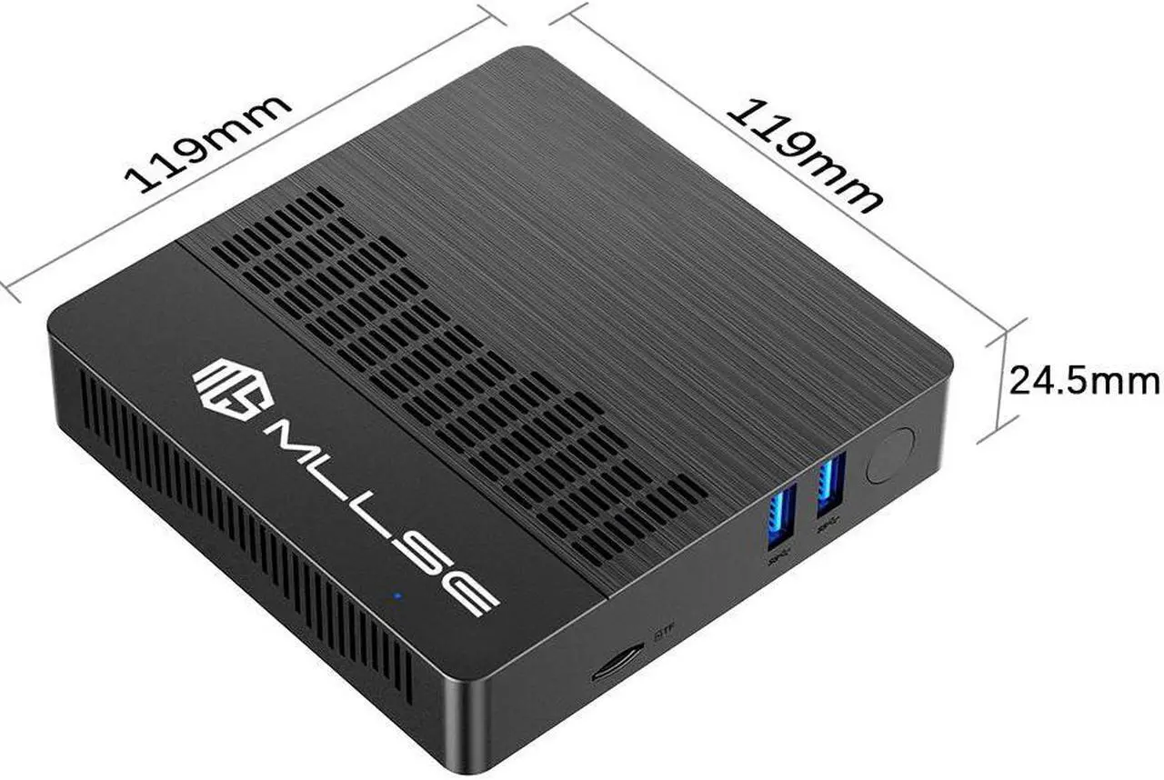 MLLSE Mini PC M2 Air Mini Desktop Computer with Intel Gemini Lake N4000 ...