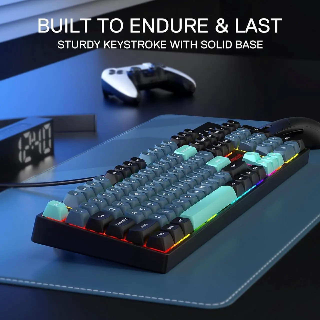 Redragon K582 SE Wired RGB Gaming Keyboard, 104 Keys Mechanical ...
