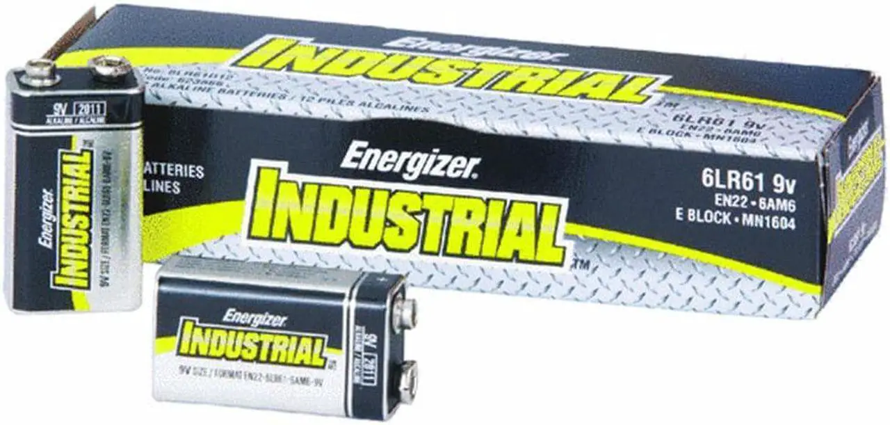 Eveready EN22 Industrial Alkaline Batteries 9V 12 Pack - Newegg.com
