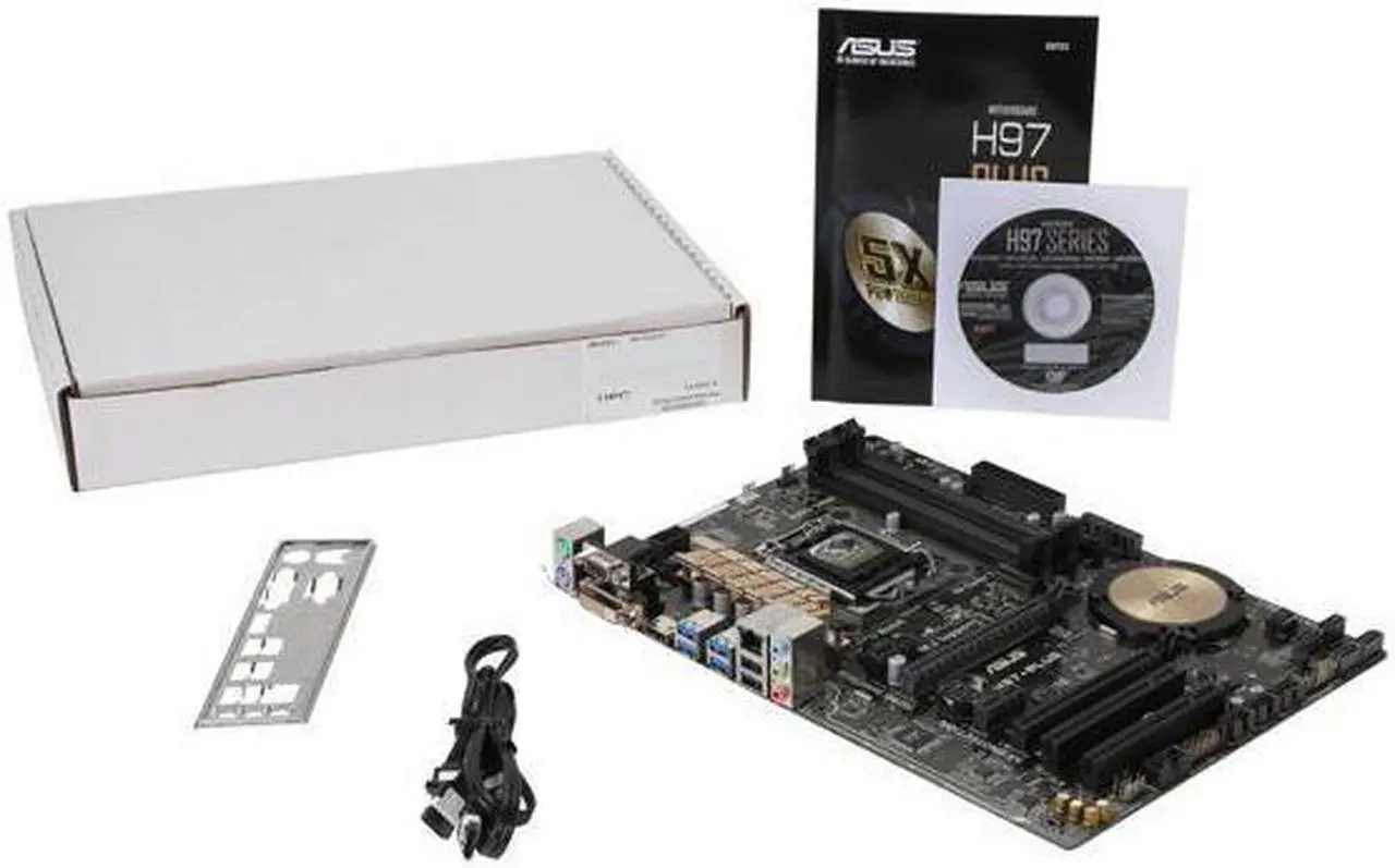 Refurbished: ASUS H97-PLUS-R LGA 1150 Intel H97 HDMI SATA 6Gb/s USB 3.0 ...