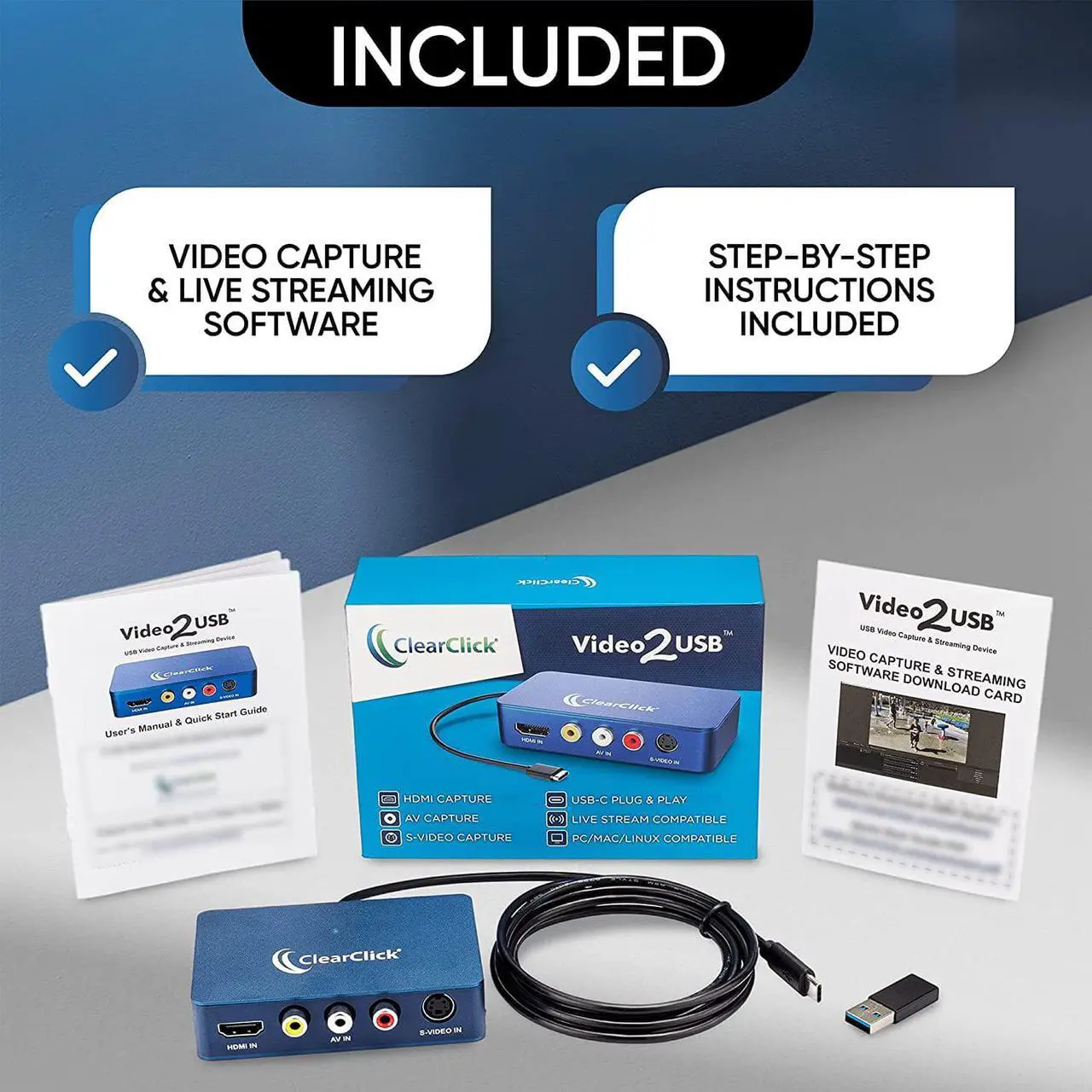 Video to USB 1080P Audio Video Capture & Live Streaming Device - Input ...