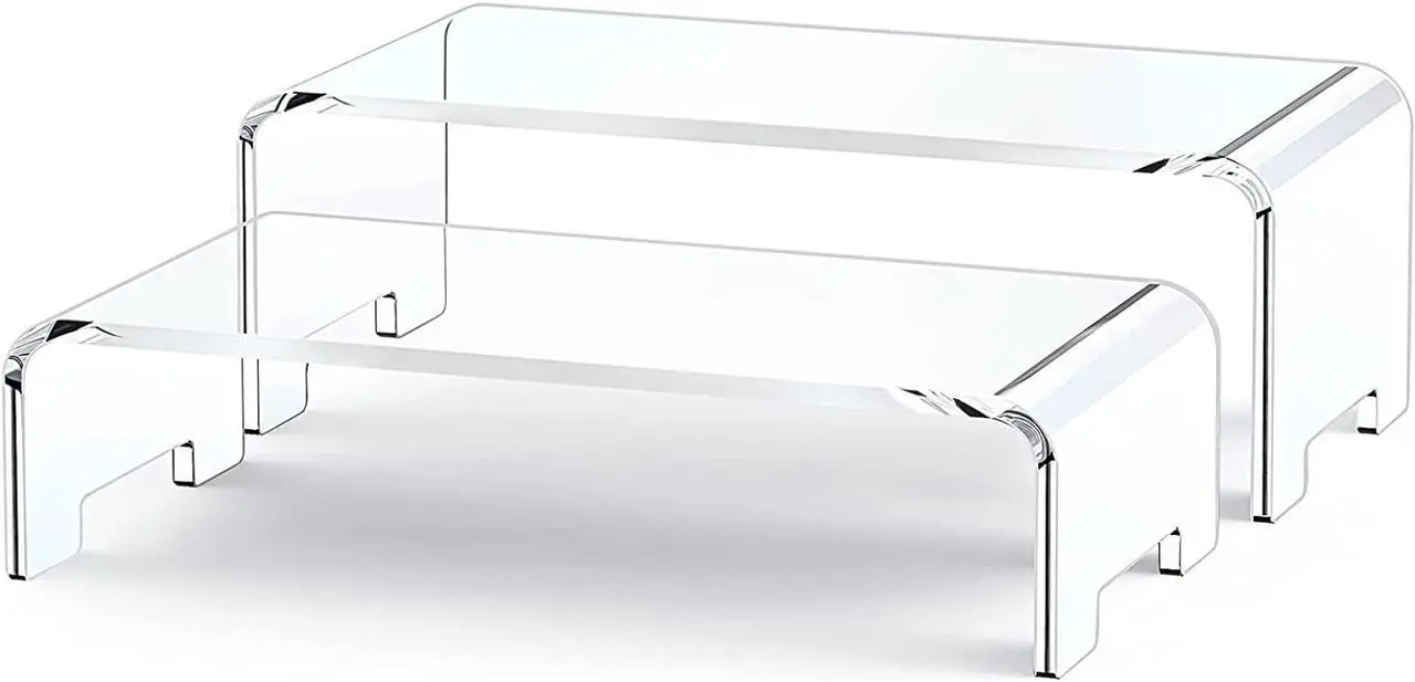 Zimilar 2 Pack Monitor Stand Riser, Acrylic Computer Stand Riser for ...