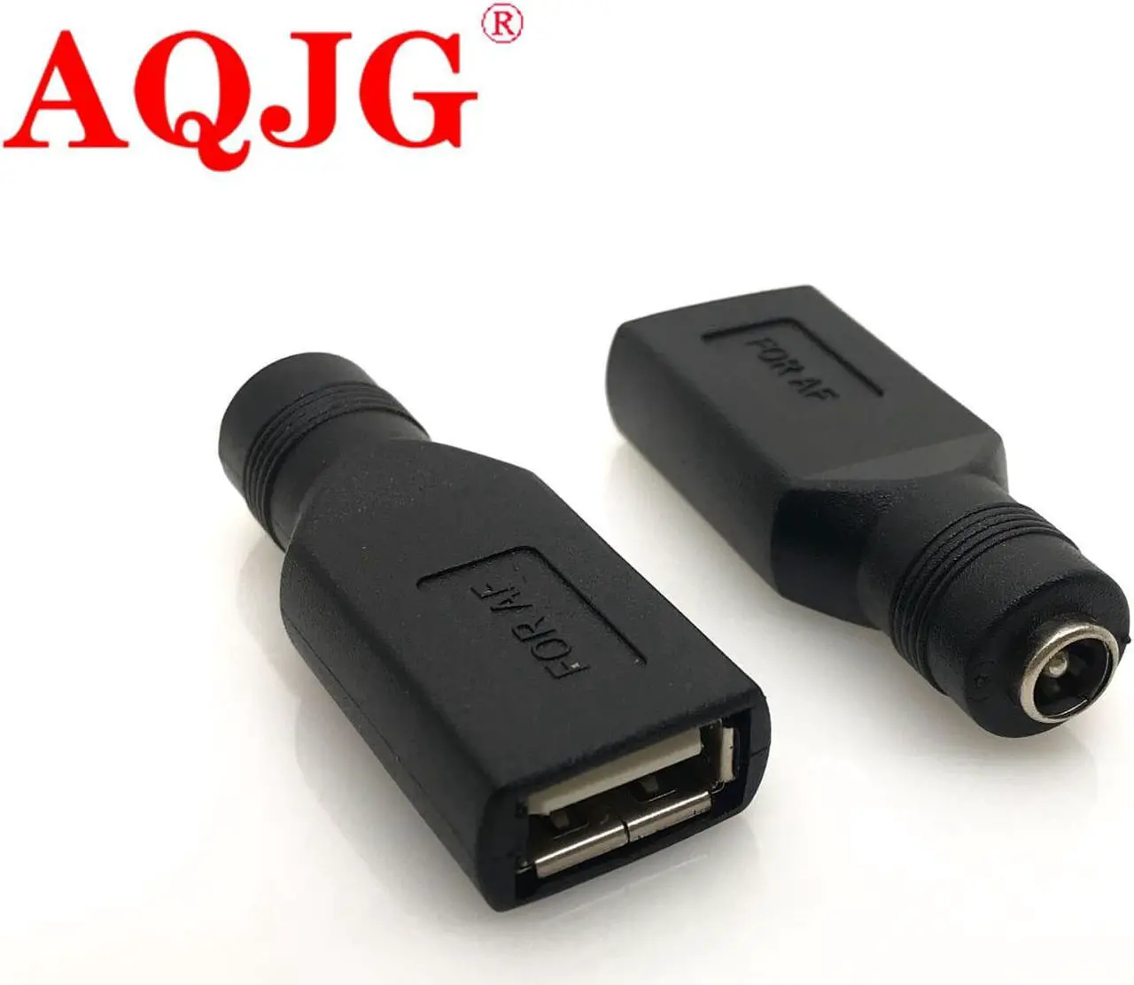 2pcs DC 5.5*2.1 mm female jack to USB 2.0 Female jack 5V DC Power Plugs ...