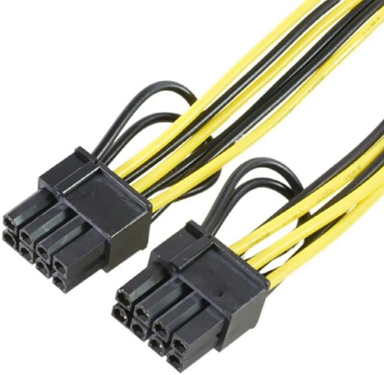 6pin To Double 8pin Computer Graphics Card Power Cord 6p To Double 6+2 ...