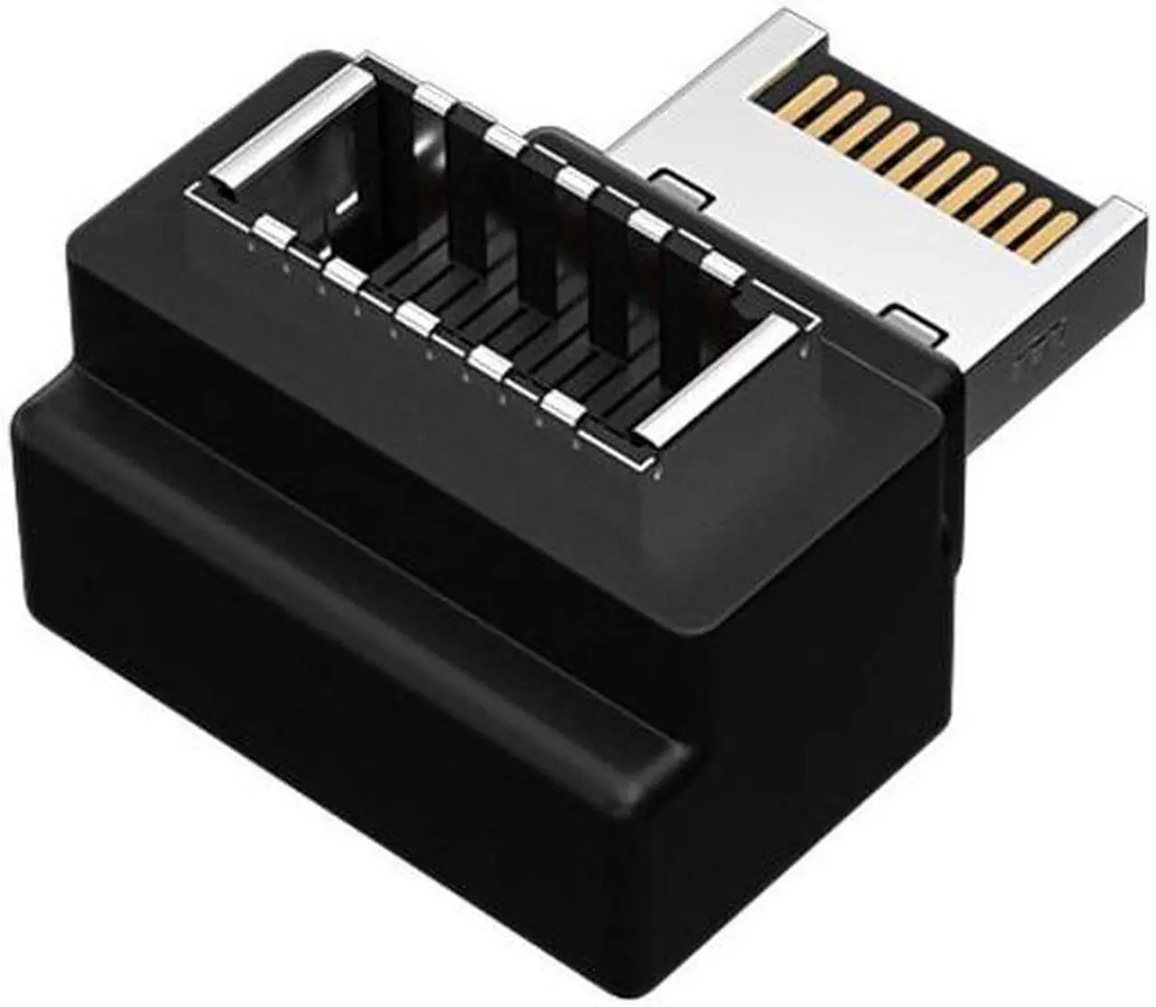 USB Header Adapter USB TYPE-E Female 90 Degree Converter Adapter ...