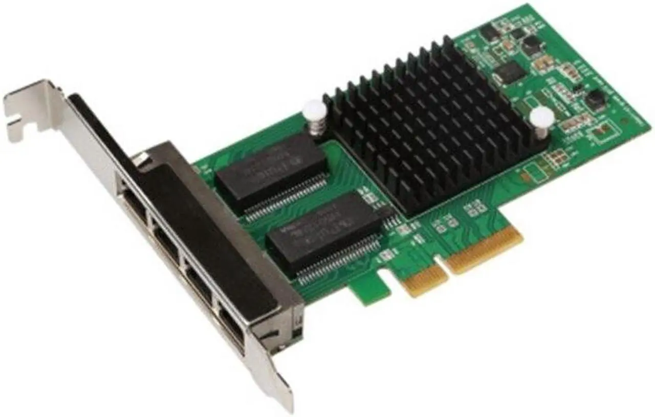 4 Ports PCIe X4 for Intel I350-T4 Chip 10/100/1000Mbps Lan Card Four ...