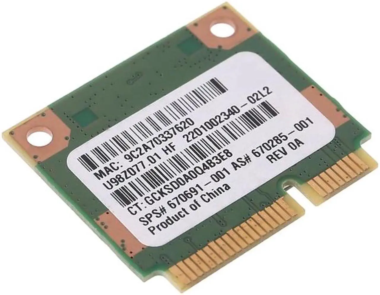 RT5390 Half Mini PCIe Wlan Wireless Card SPS 670691-001 for H-P436 CQ45 ...