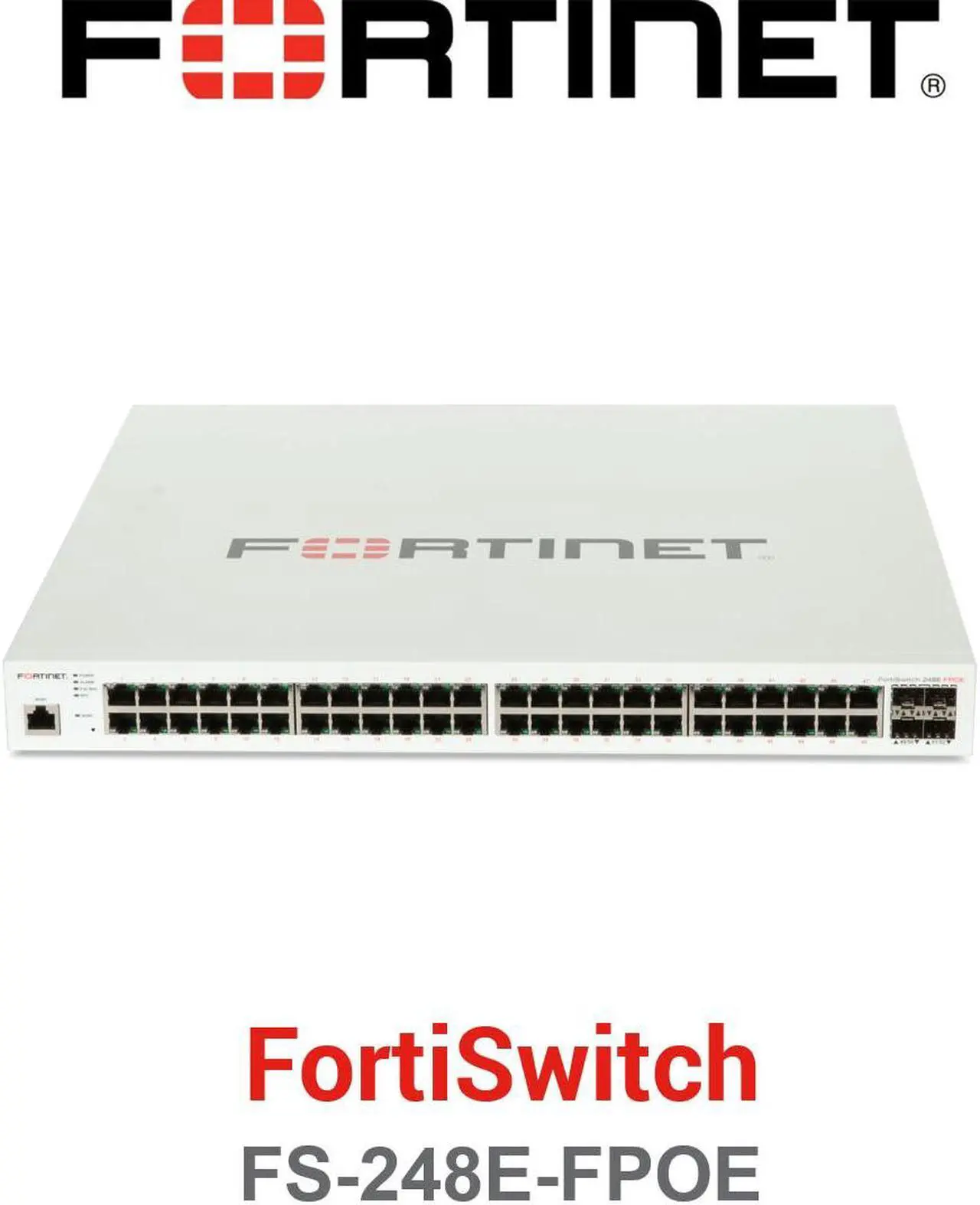 FS-248E-FPOE Original FortiSwitch 248E-FPOE 48 x 10/100/1000 PoE+ 740W ...