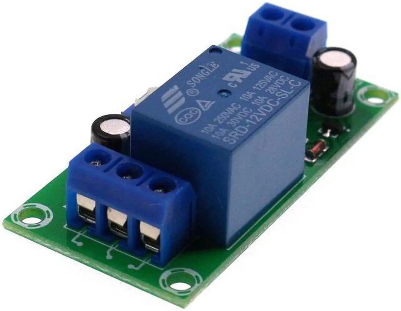 DC 12V NE555 0~60 Second Delay Timer Switch Adjustable Time Delay Relay ...