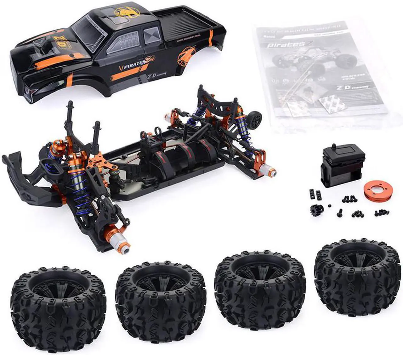 MT8 Pirates3 1/8 4WD 90km/h Brushless RC Car Kit without Electronic ...