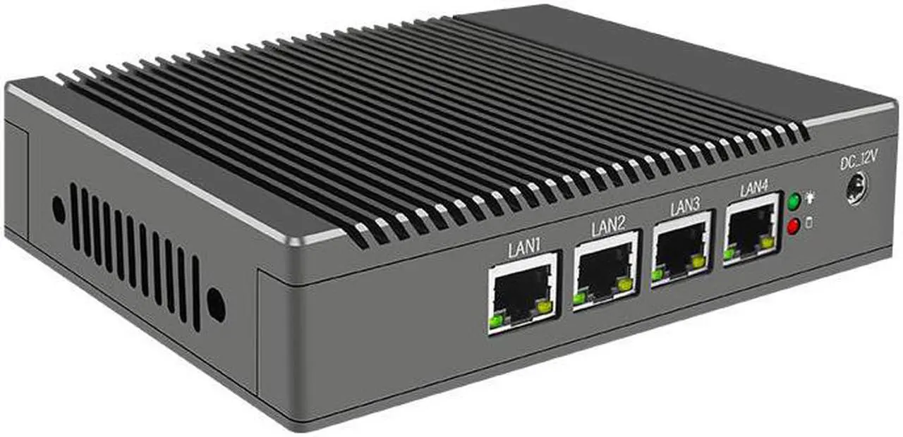 AES-NI N3160 J3455 Quad Core 8GB 4LAN 2USB Firewall Mini PC Mini ...