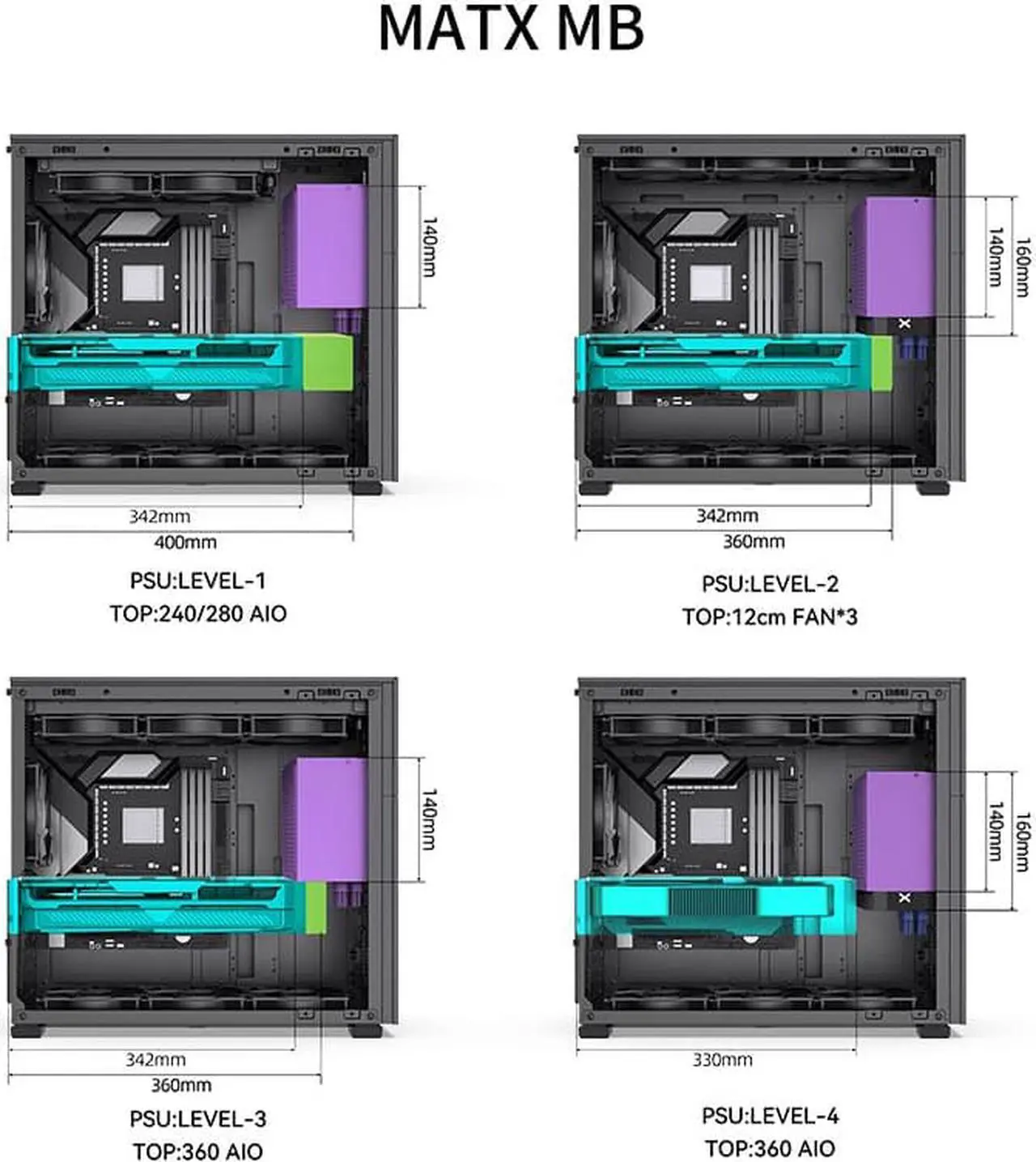 JONSBO D41MESH BLACK ATX Computer Case, Tempered Glass-1 Side,Support ...