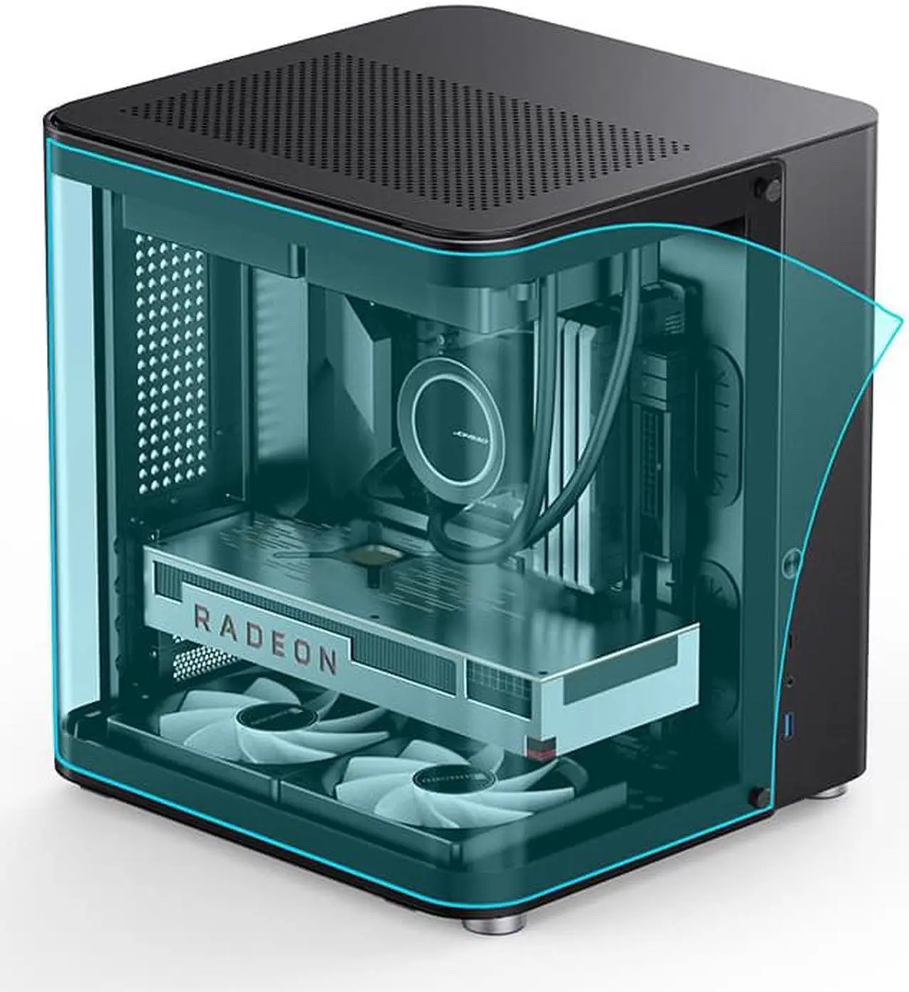 JONSBO TK-1 BLACK V2.0 Micro ATX Mini Tower Computer CASE, Hyperboloid ...