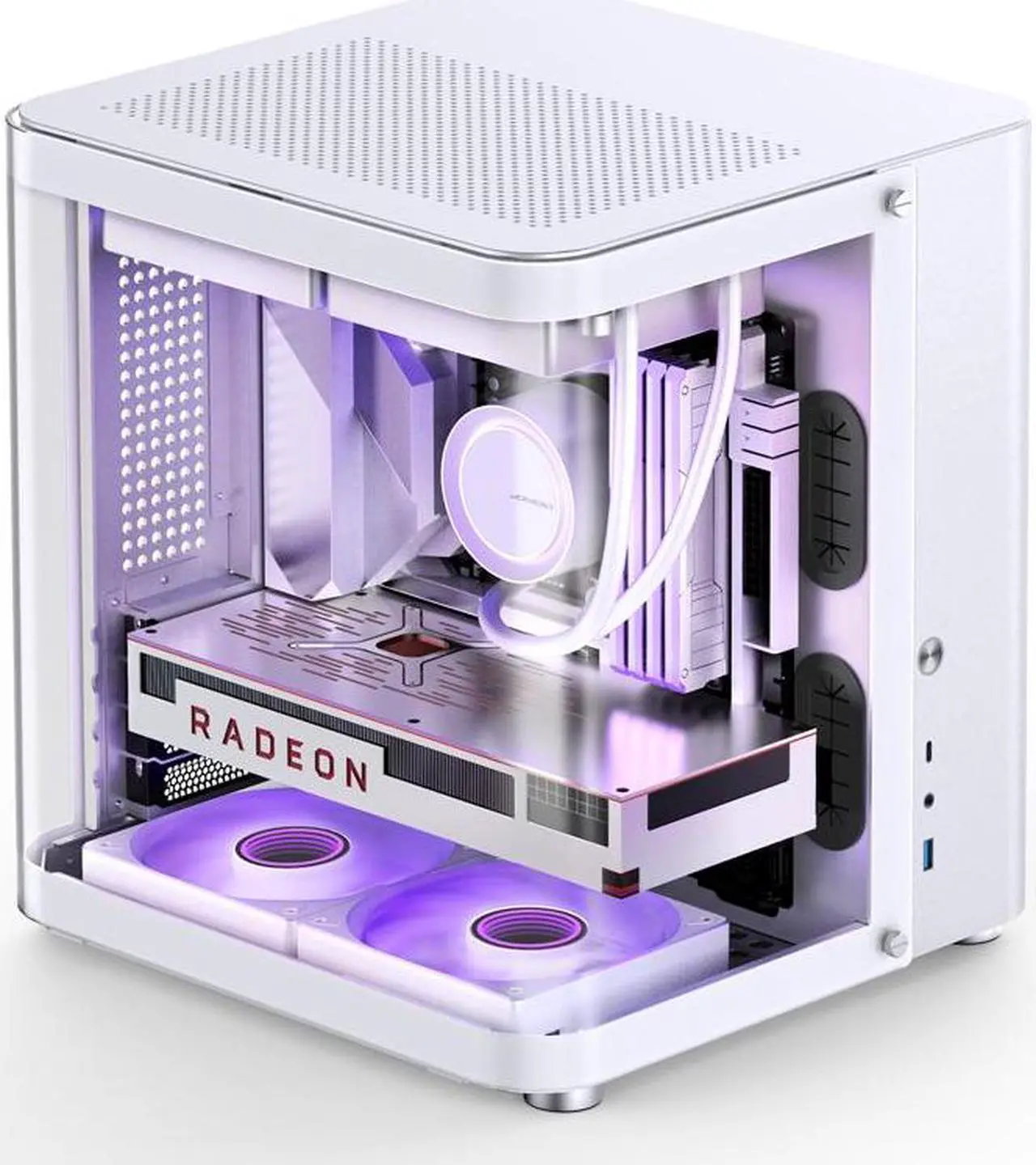 JONSBO TK-1 WHITE V.2.0 Micro ATX Mini Tower Computer CASE, Hyperboloid ...