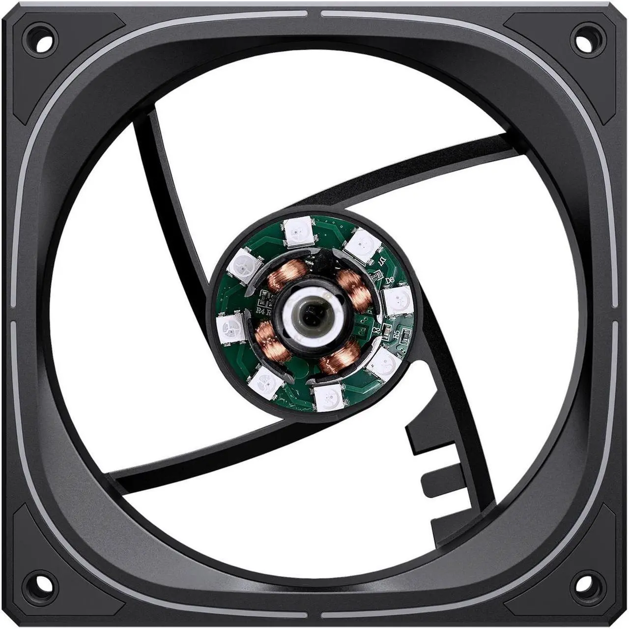 JONSBO FR-505BR (Reverse) 3 PACK 120mm Case Fan, Reverse Blade, H25MM ...