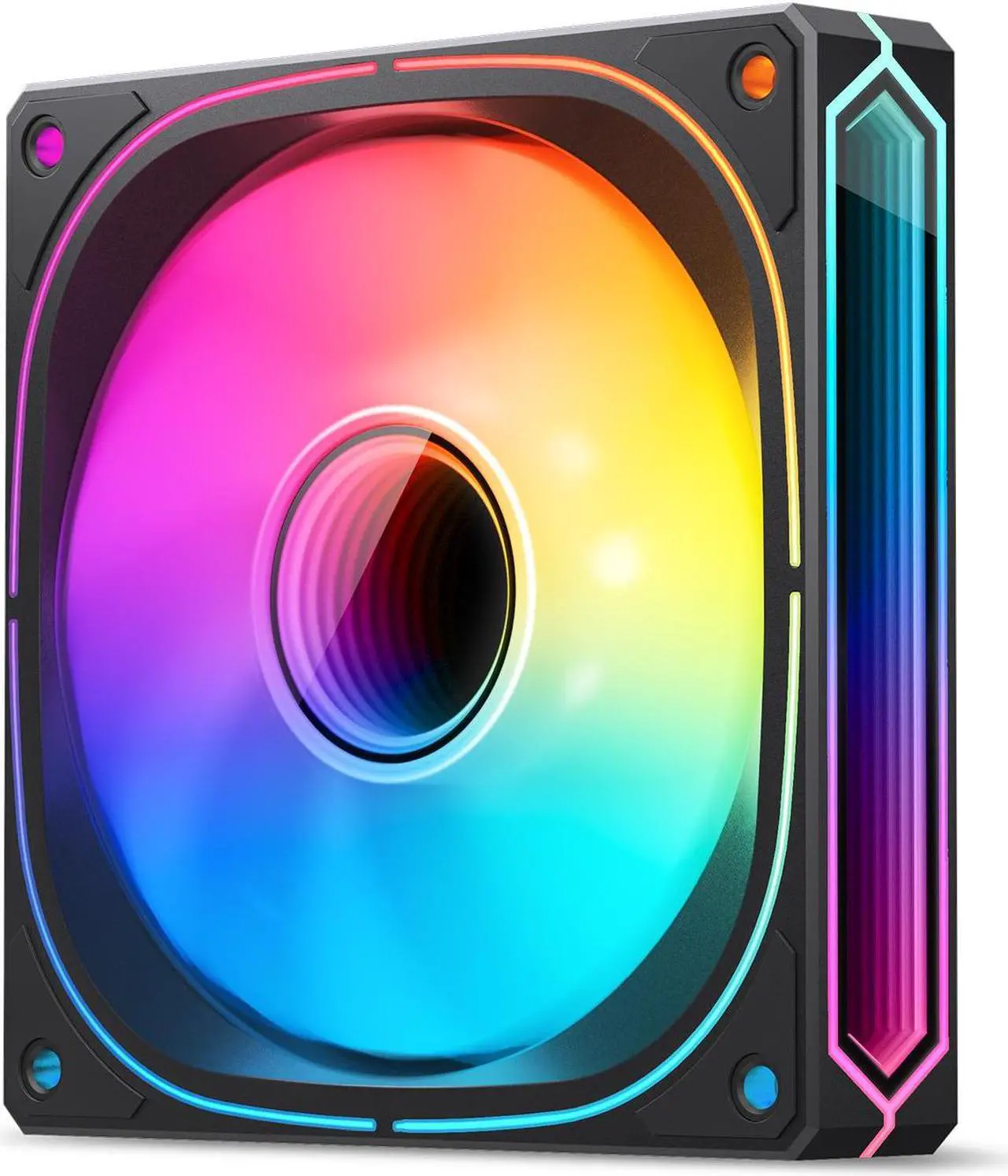 JONSBO FR-505BR (Reverse) 3 PACK 120mm Case Fan, Reverse Blade, H25MM ...