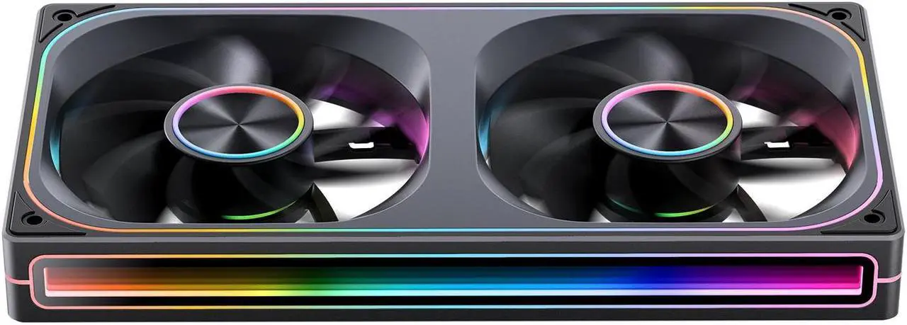 JONSBO ZA-240BR (Reversed) PC Case Fan, All(2)-IN-One, Single Frame ...