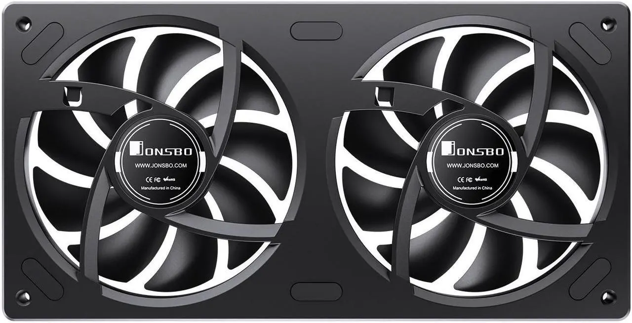 JONSBO ZA-240BR (Reversed) PC Case Fan, All(2)-IN-One, Single Frame ...
