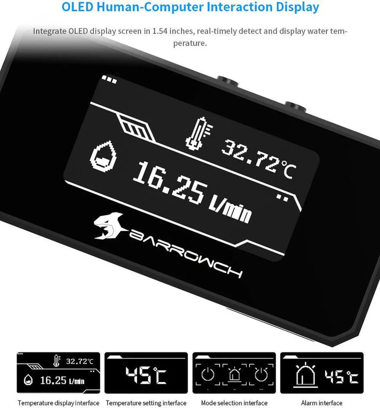 Barrowch OLED Display Multimode Protector, Alarm For Overheat, Abnormal ...