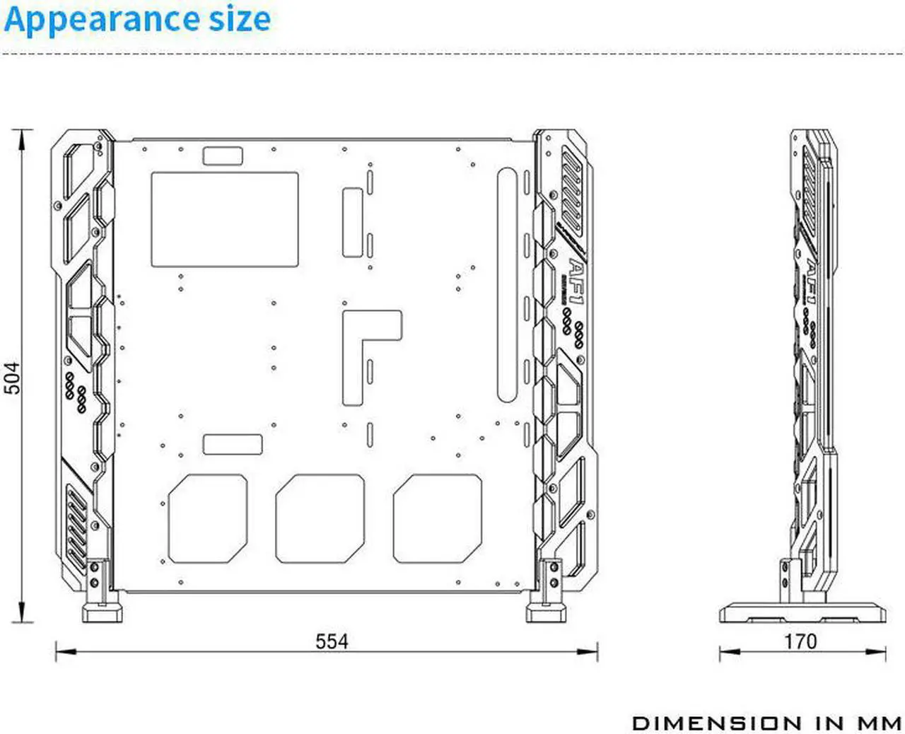 Barrowch AF1 Limited edition Open Case, Aluminum Alloy Multi-cold ...