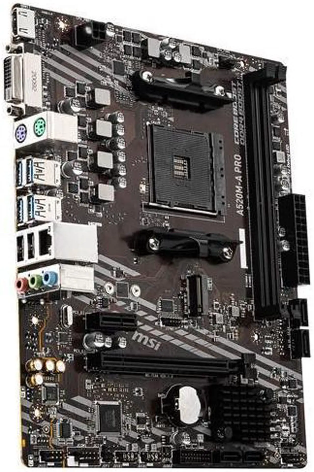 MSI A520M-A PRO AM4 AMD A520 SATA 6Gb/s USB 3.0 Micro ATX AMD ...