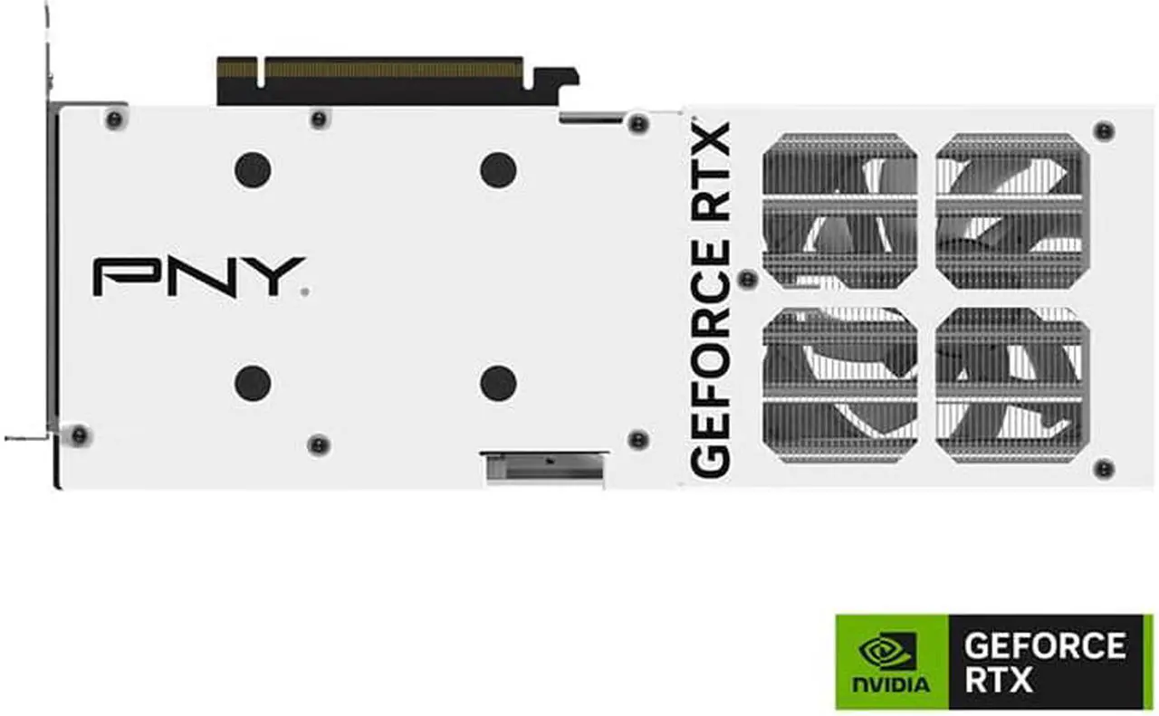 PNY GeForce RTX 4070 Ti 12GB Verto White Limited Edition Graphics Card ...